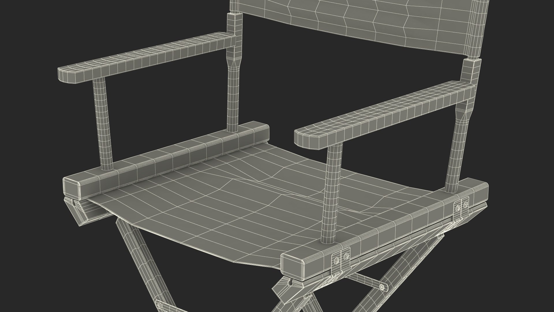 Directors Chair Wooden Classic 3D - TurboSquid 2214308