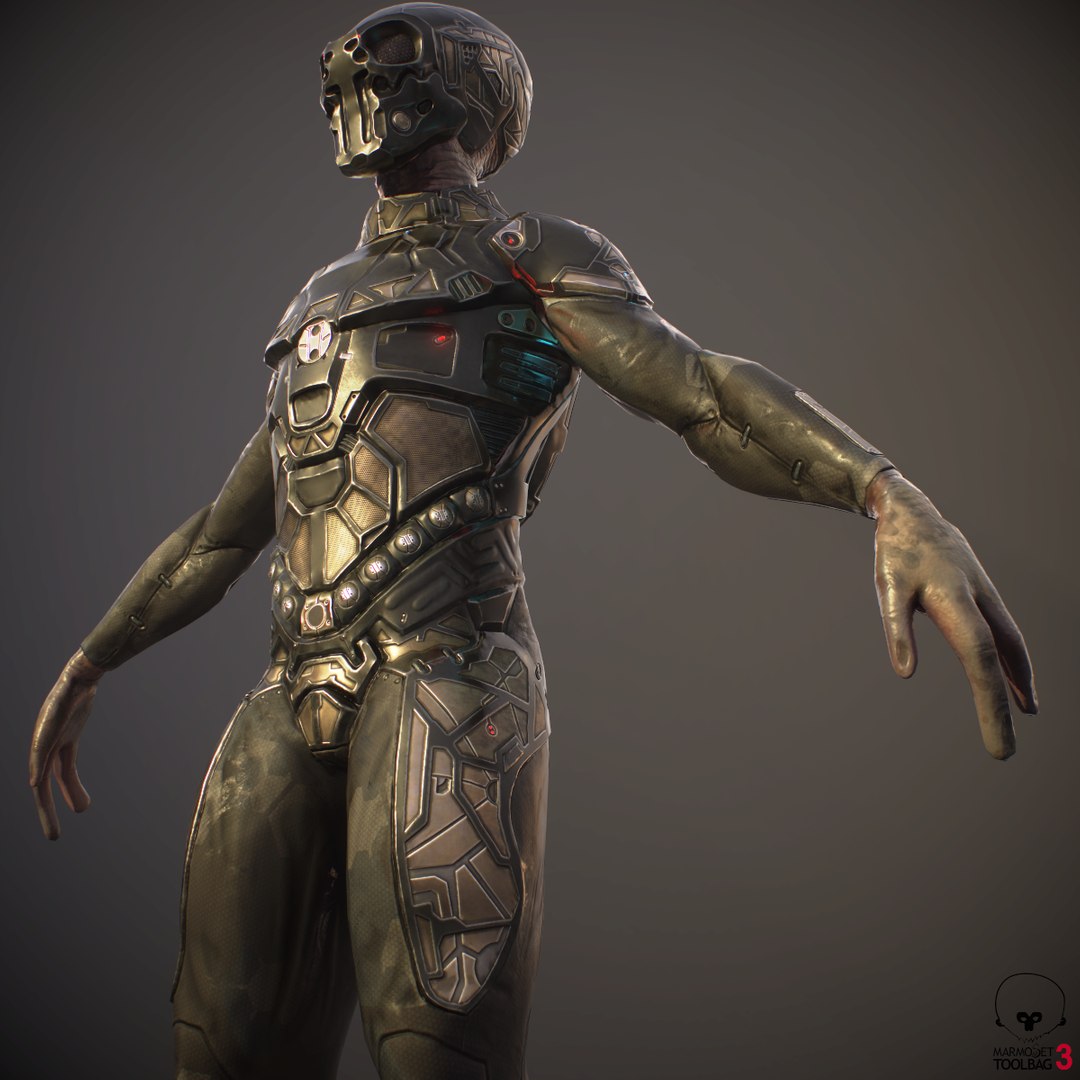 3D model sci-fi alien characters pbr - TurboSquid 1322369