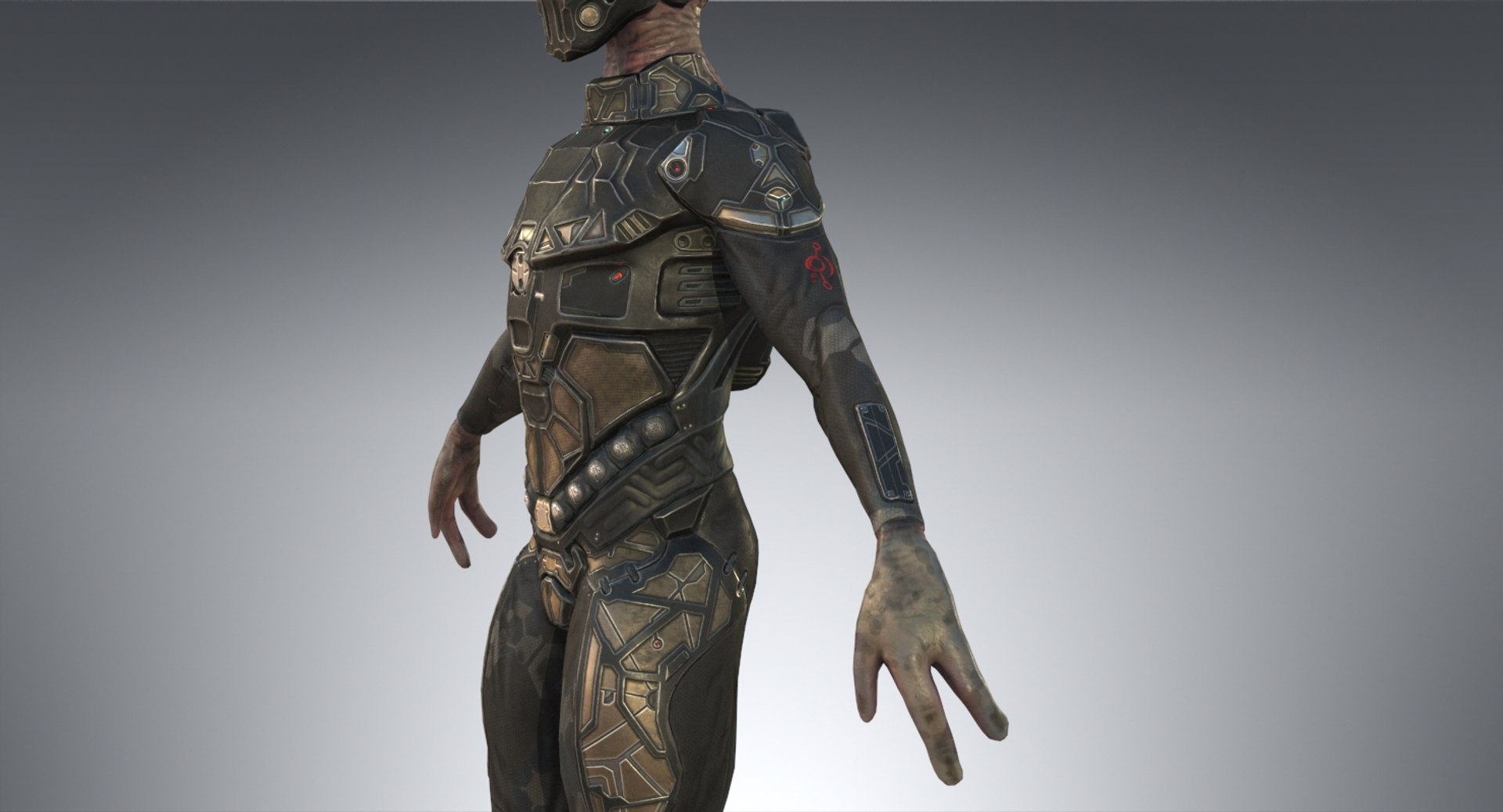 3D model sci-fi alien characters pbr - TurboSquid 1322369