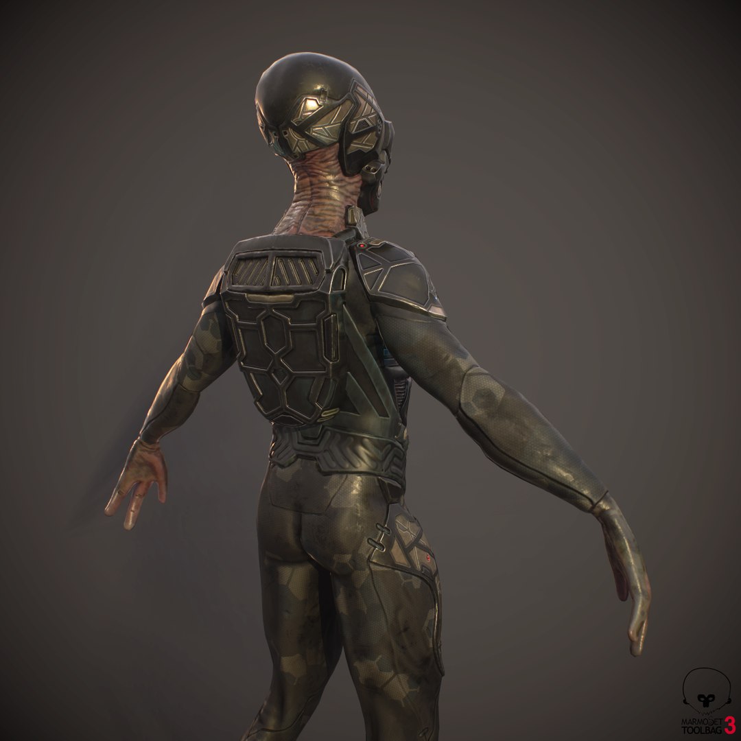 3D model sci-fi alien characters pbr - TurboSquid 1322369