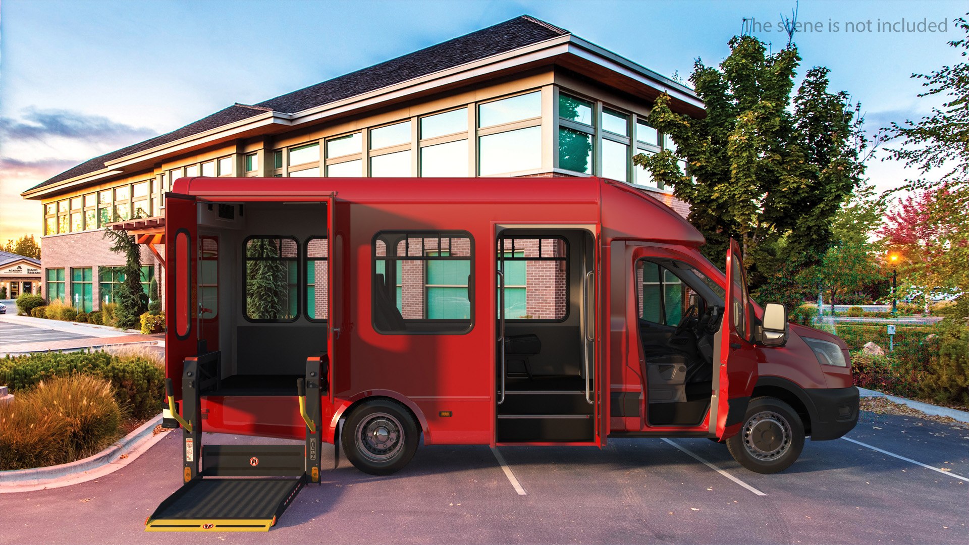 3D passenger shuttle bus rigged - TurboSquid 1577154