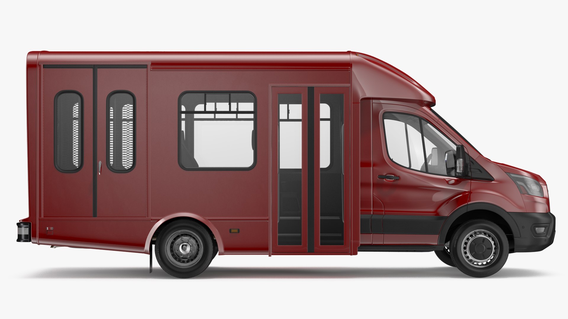 3D passenger shuttle bus rigged - TurboSquid 1577154