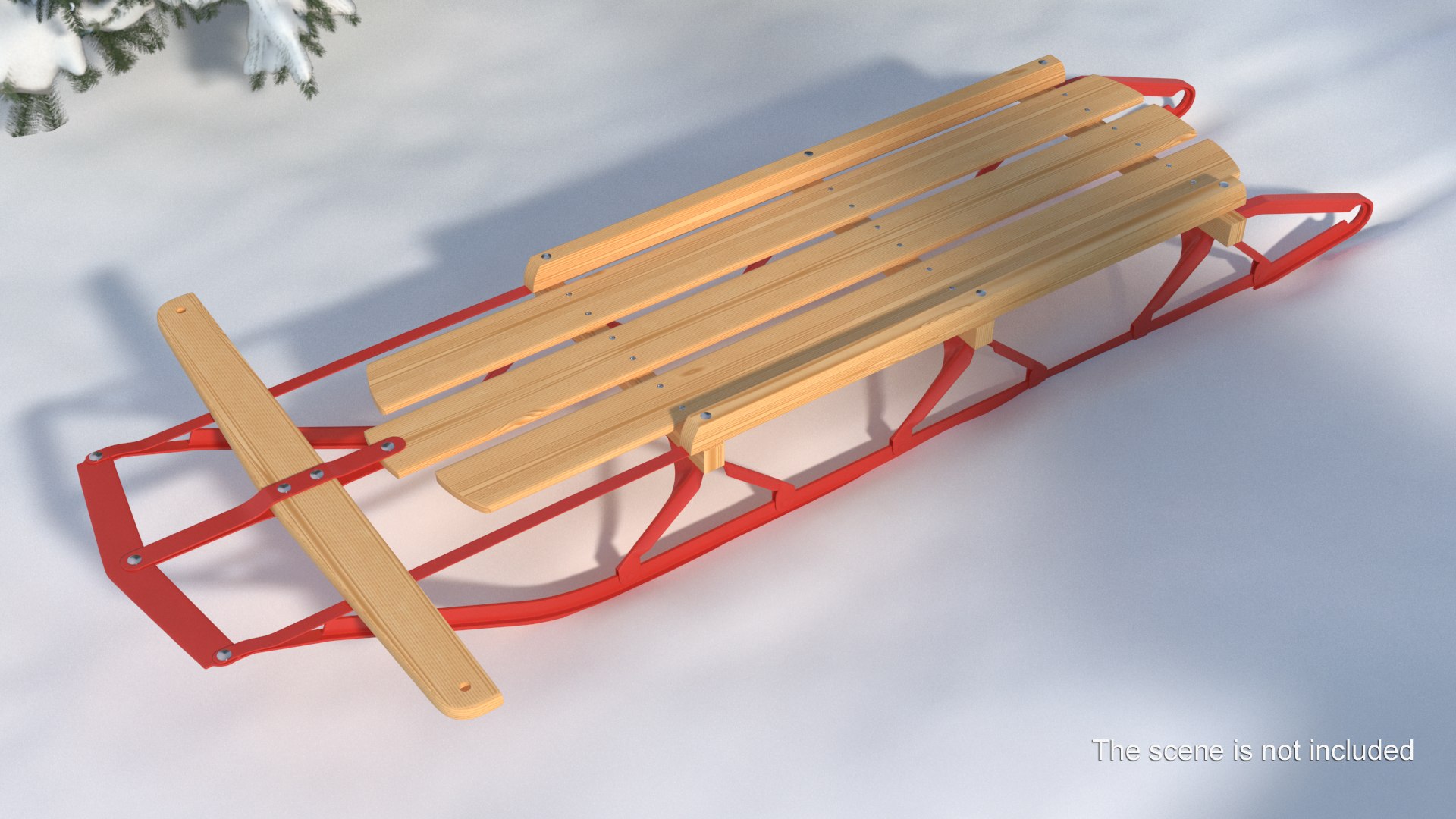 3D Wooden Snow Sleds Collection model - TurboSquid 2176874