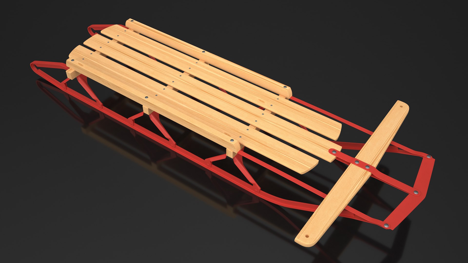 3D Wooden Snow Sleds Collection model - TurboSquid 2176874