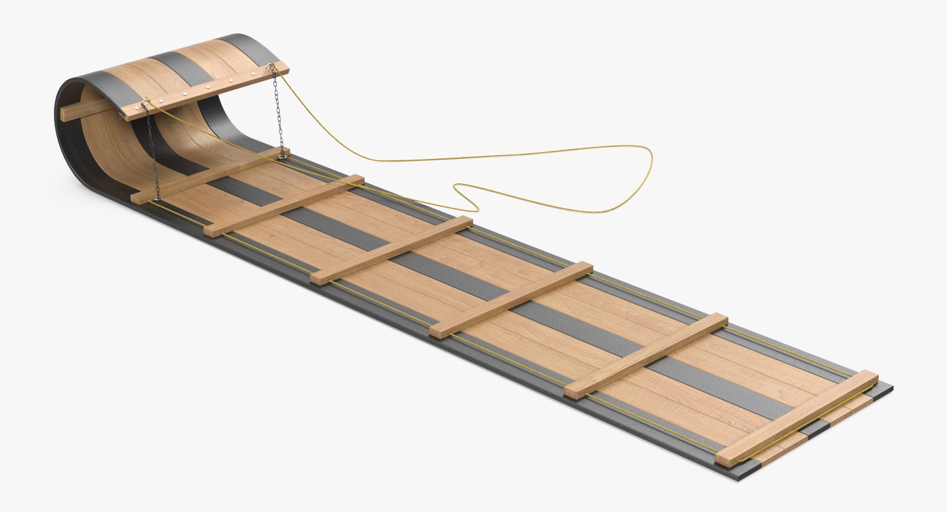 3D Wooden Snow Sleds Collection model - TurboSquid 2176874