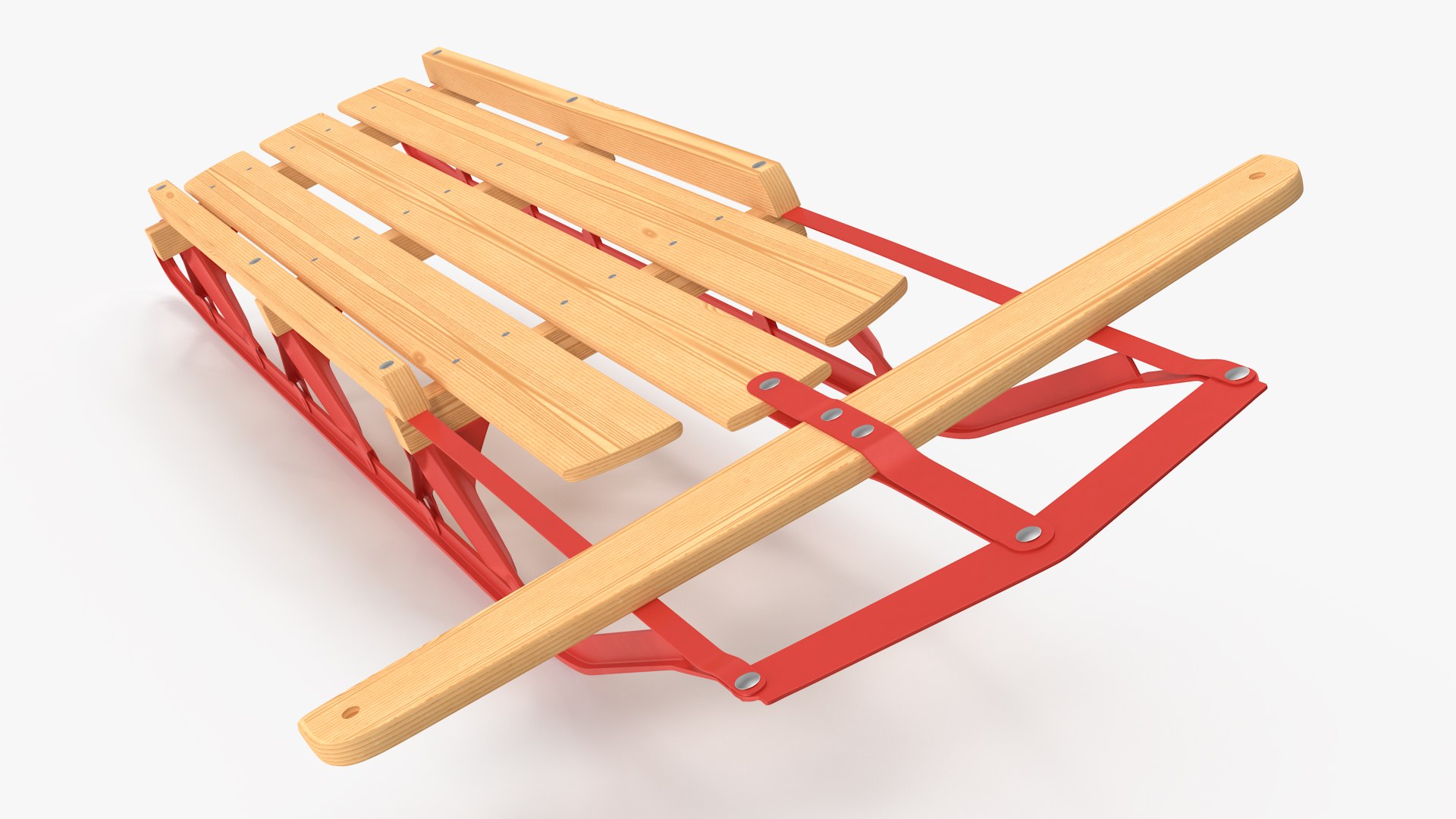 3D Wooden Snow Sleds Collection model - TurboSquid 2176874