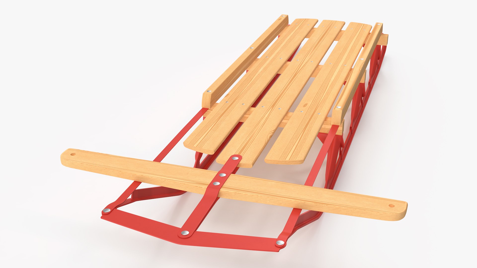 3D Wooden Snow Sleds Collection model - TurboSquid 2176874