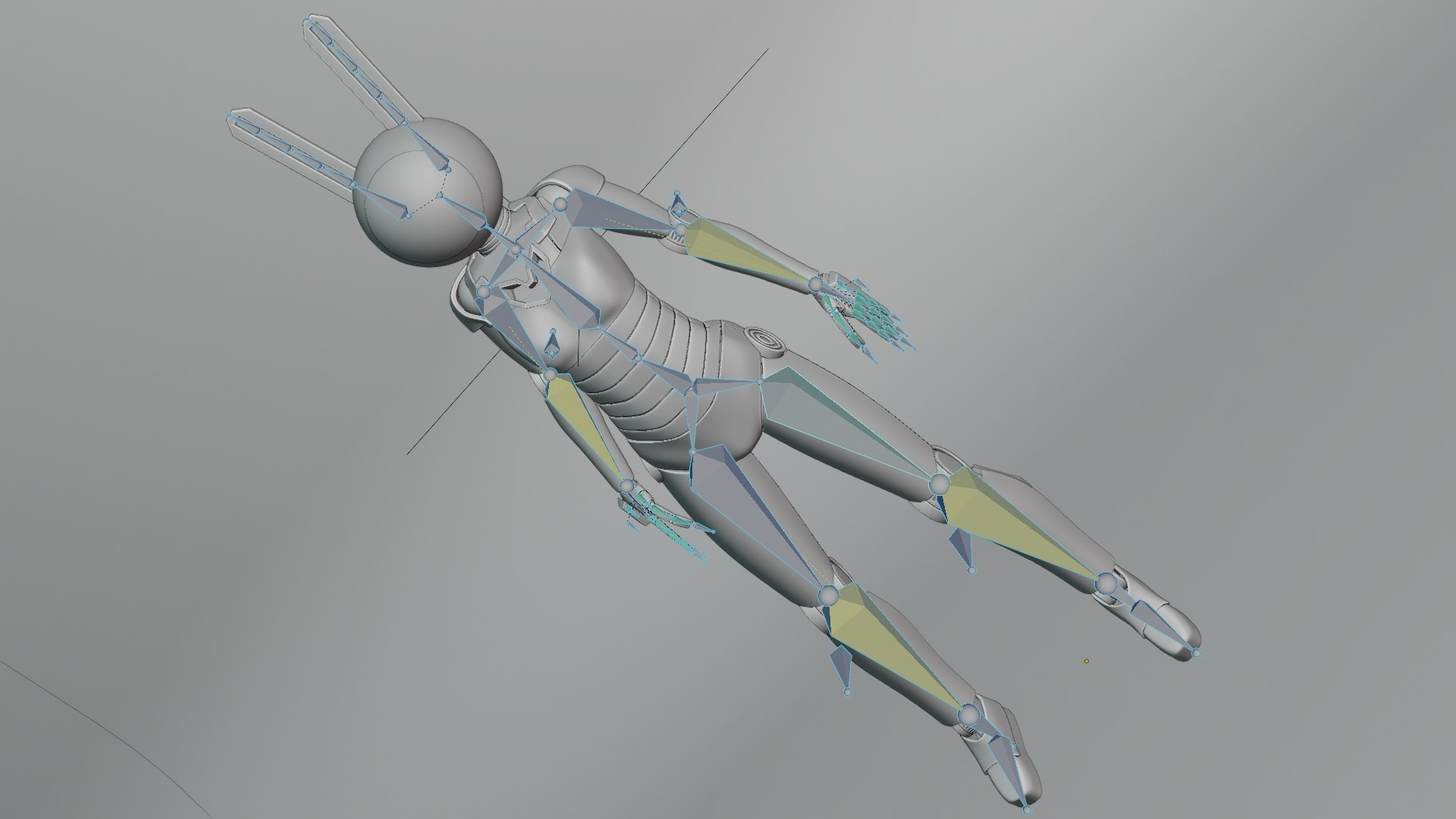 3D Model Female Bunny Robot Character - TurboSquid 2225002