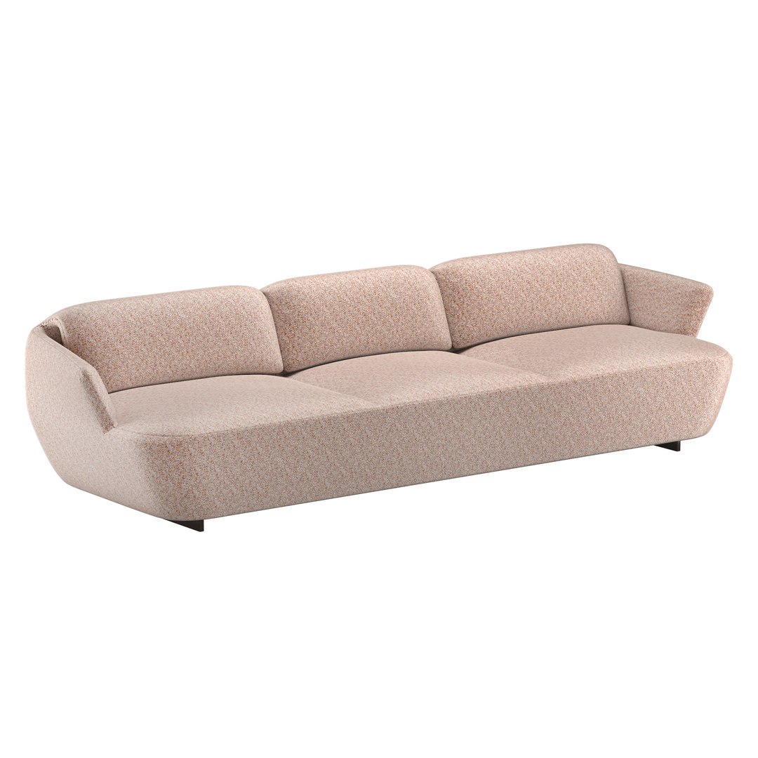 3D Fleur 3 Seater Model - TurboSquid 1909641