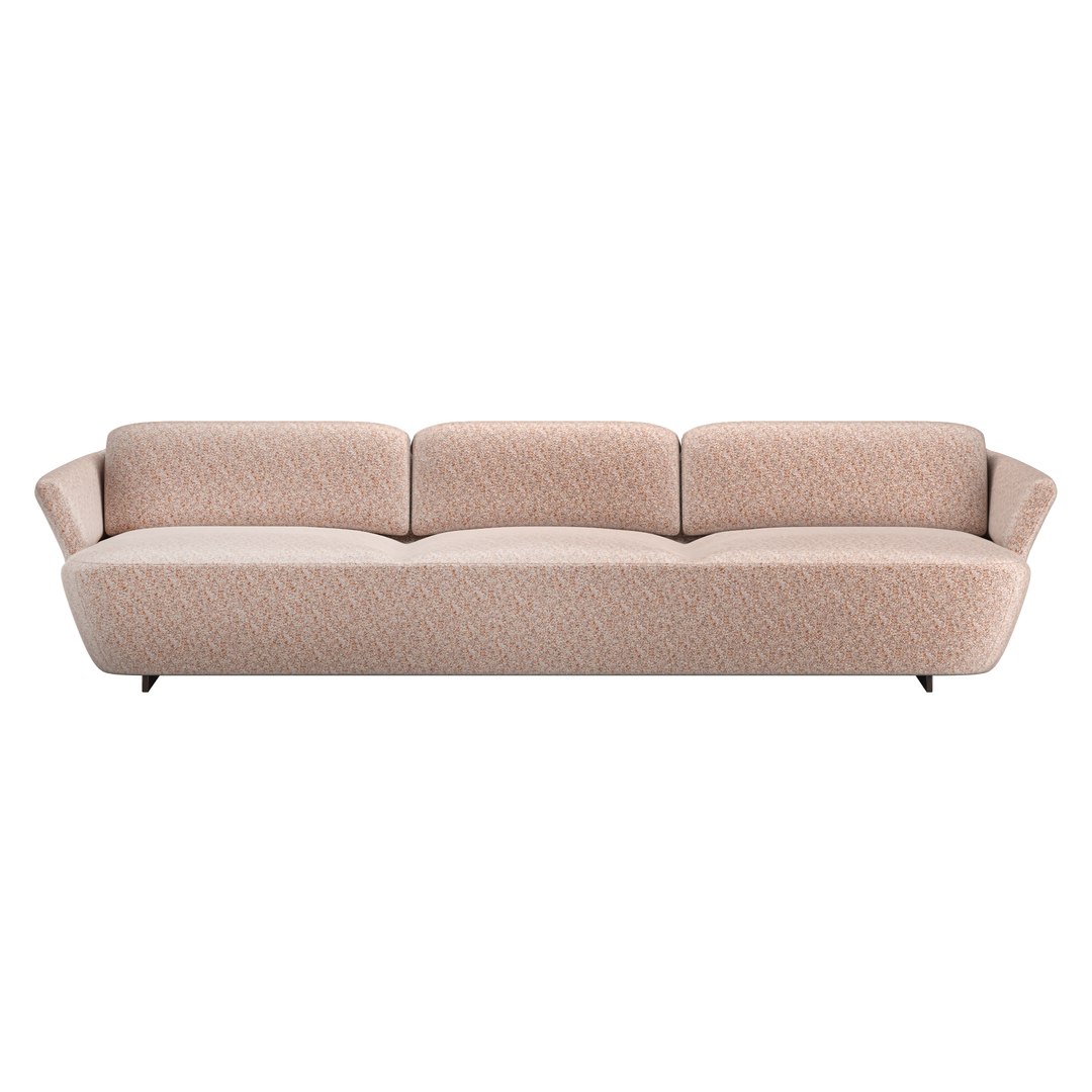 3D Fleur 3 Seater Model - TurboSquid 1909641