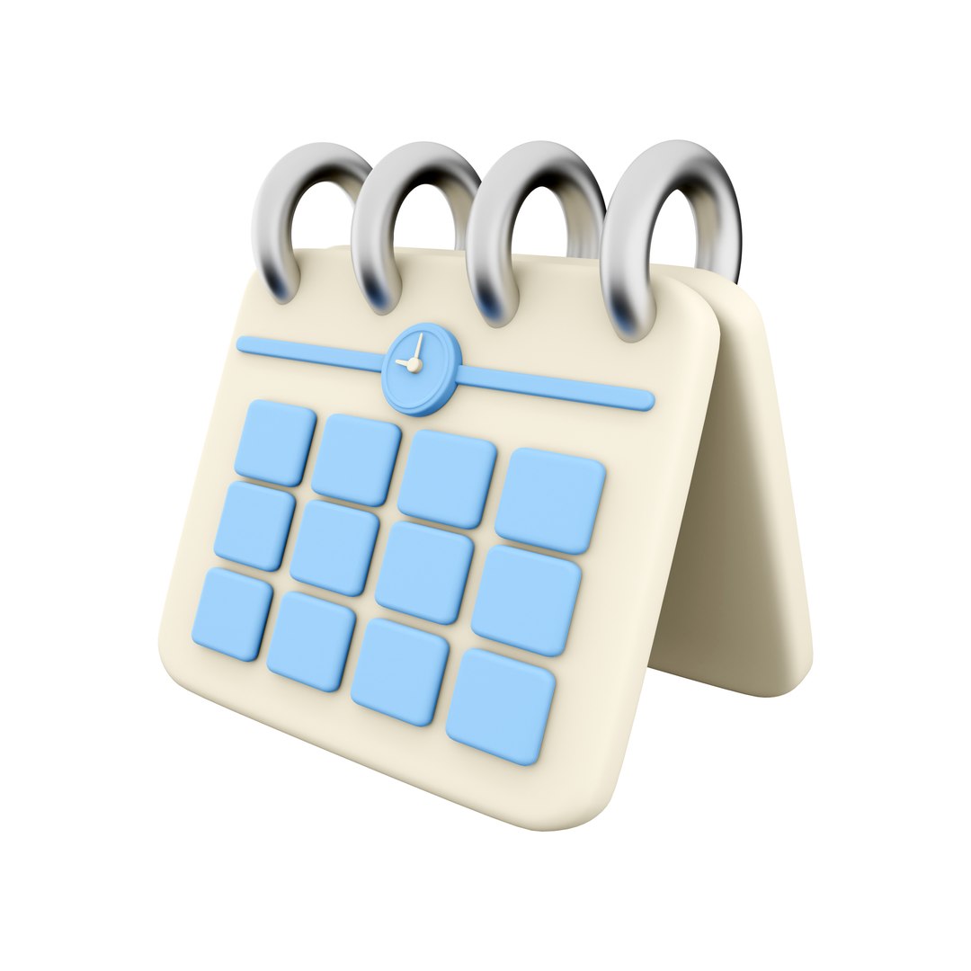 3d calendar 3D model - TurboSquid 2013912