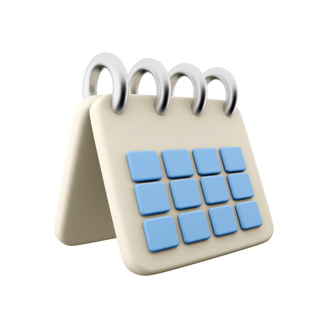 3d calendar 3D model - TurboSquid 2013912