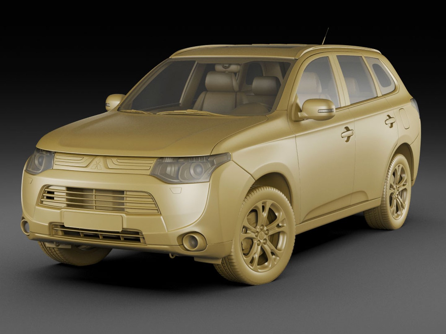 3d Model Mitsubishi Outlander 2013