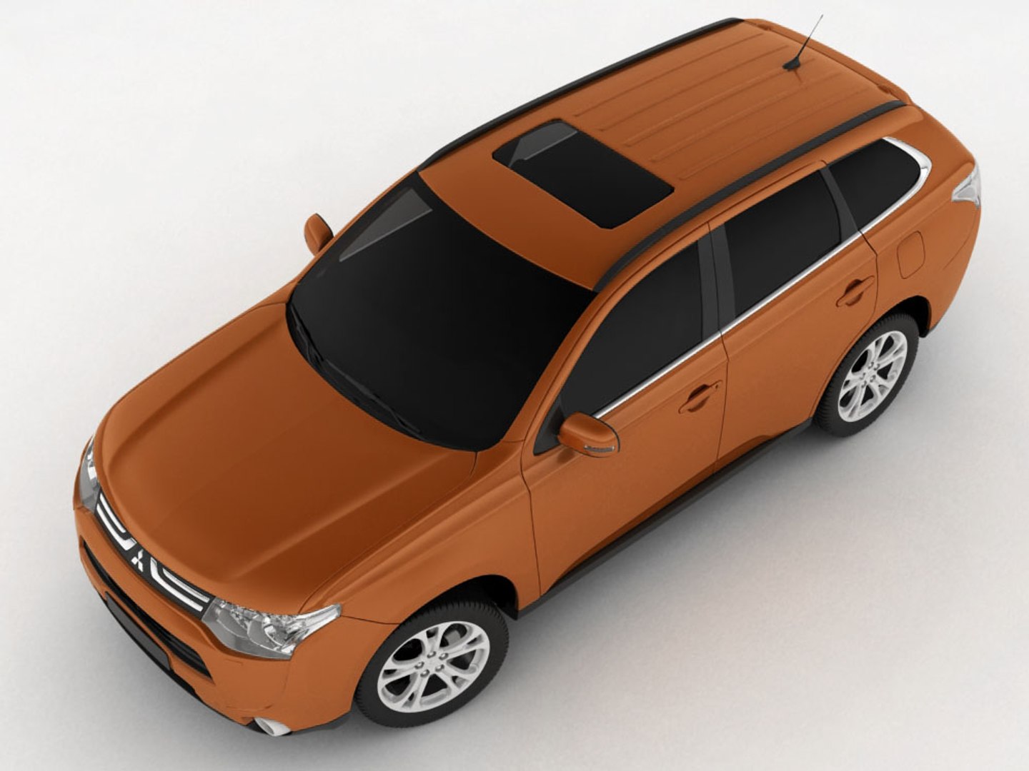 3d Model Mitsubishi Outlander 2013