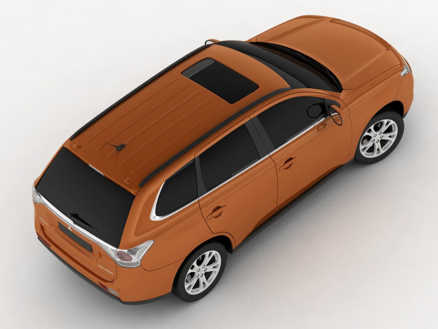 3d Model Mitsubishi Outlander 2013