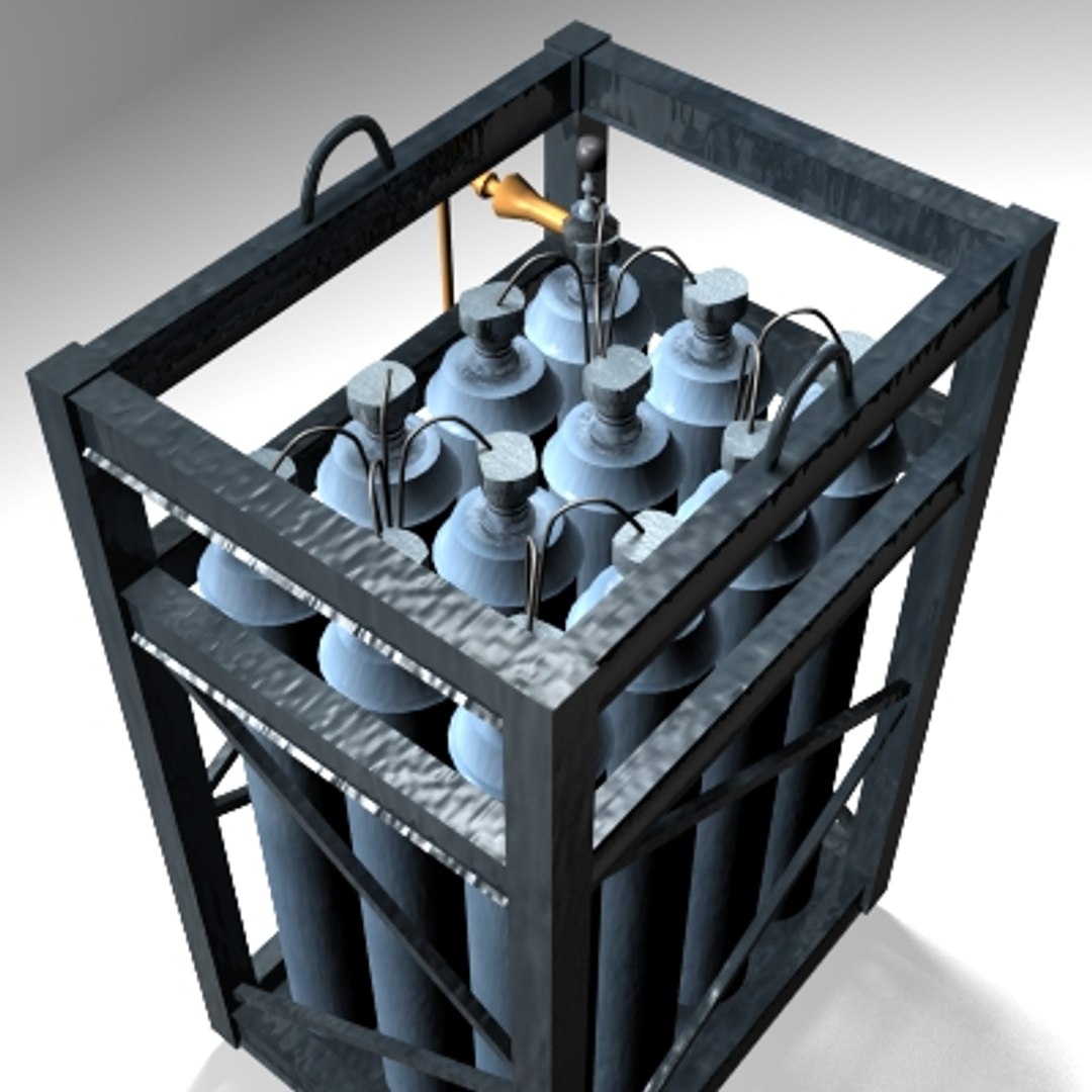 3d air canisters model