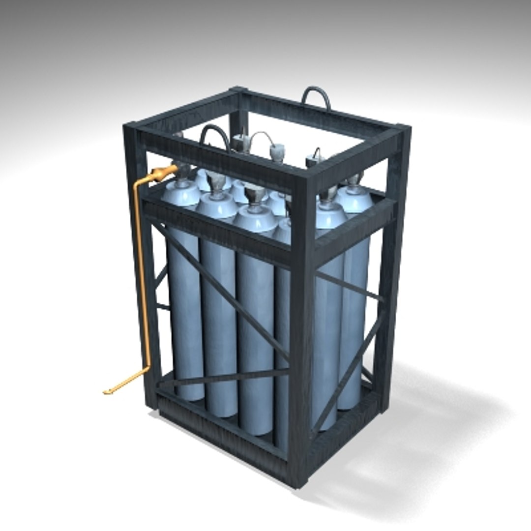 3d air canisters model