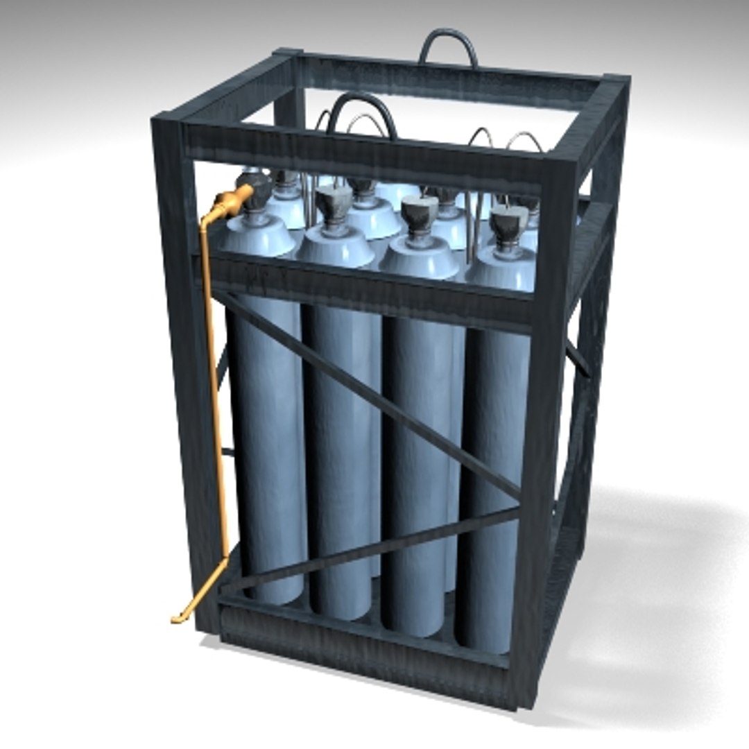 3d air canisters model