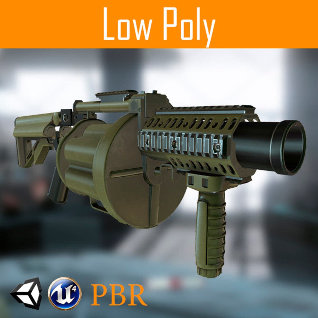 Grenade-gun Model - TurboSquid 1166940