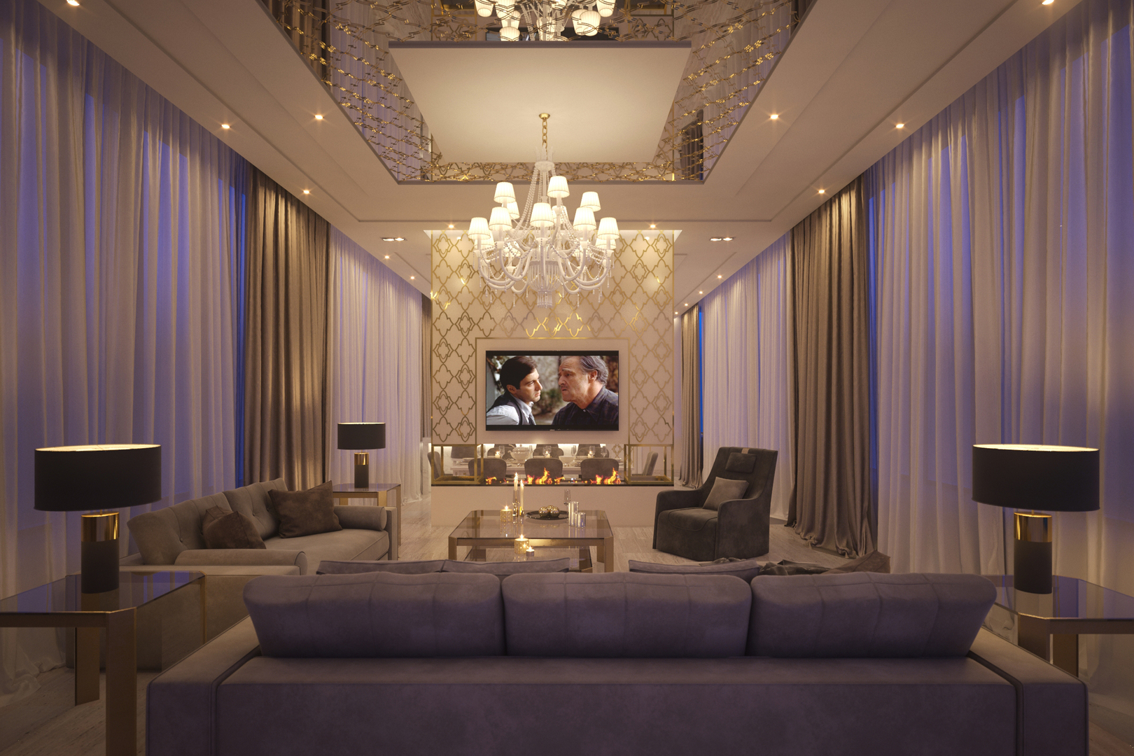 3D living dining room model - TurboSquid 1375622