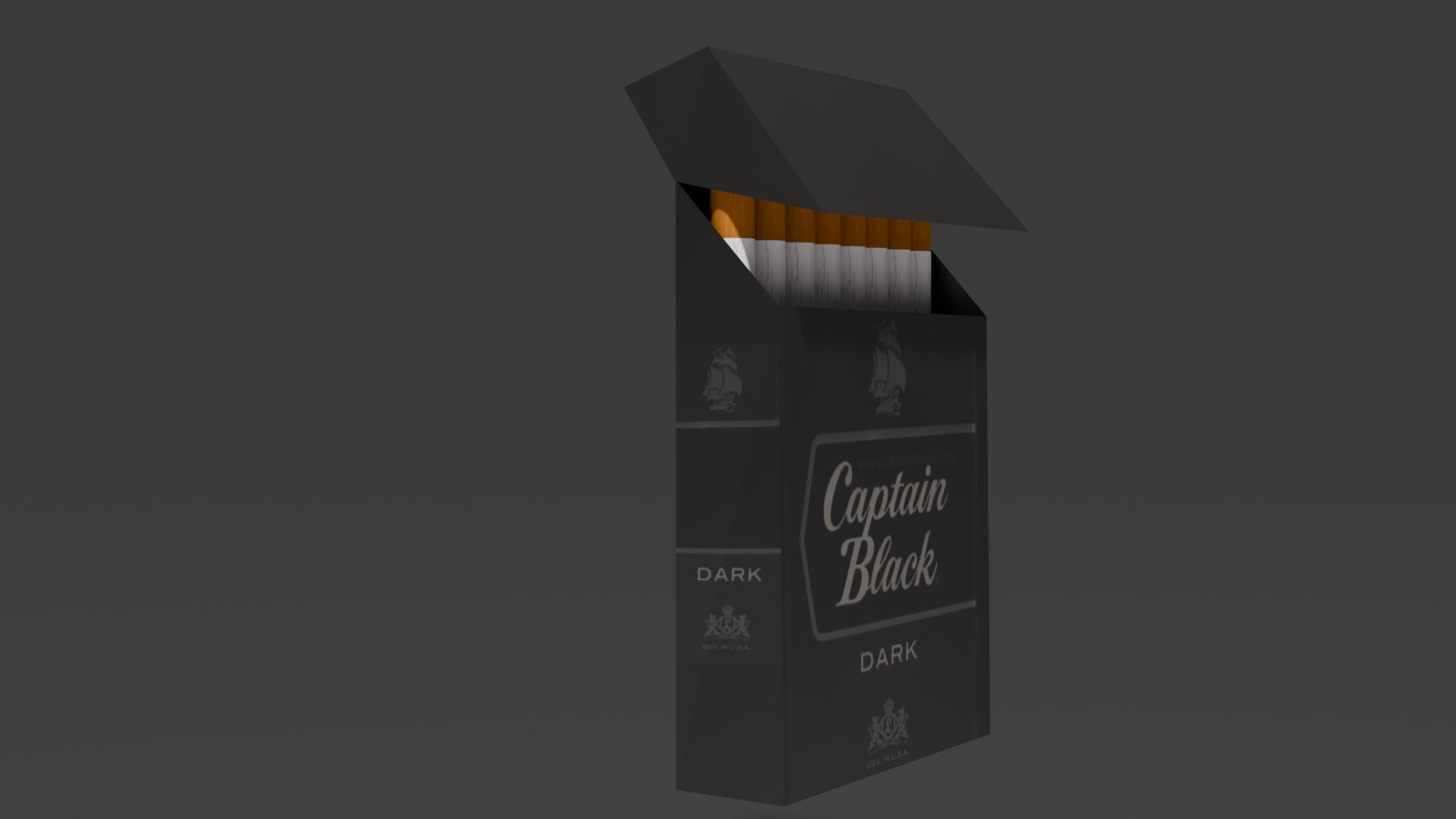 3D Captain Black Cigarette - TurboSquid 2419724