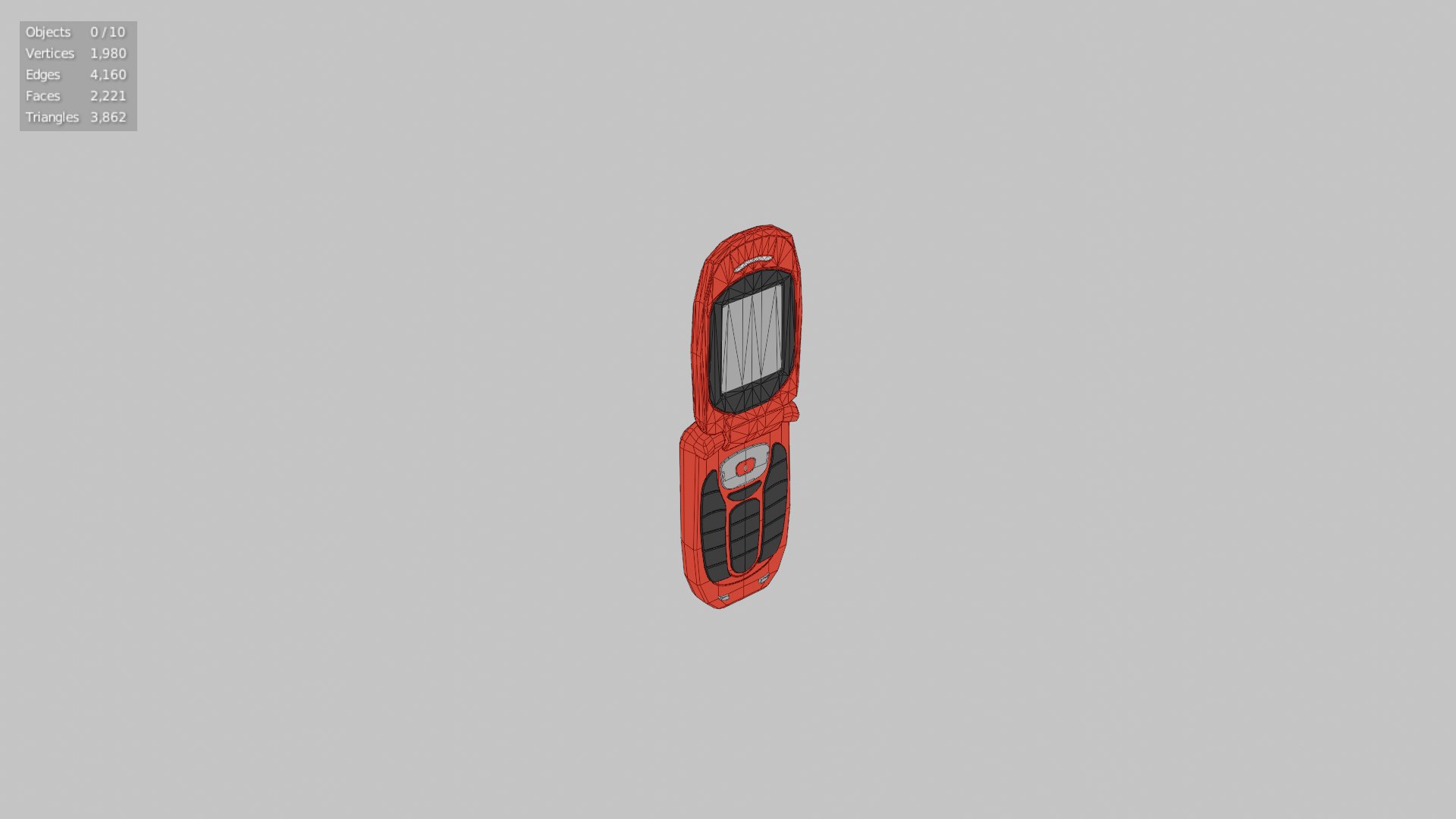 3D Flip Phone With Antenna - TurboSquid 1918578