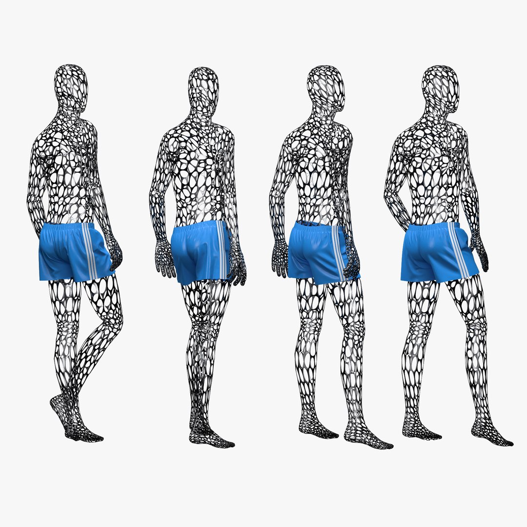 3D Set Male Wire Mannequin Model - TurboSquid 1179403