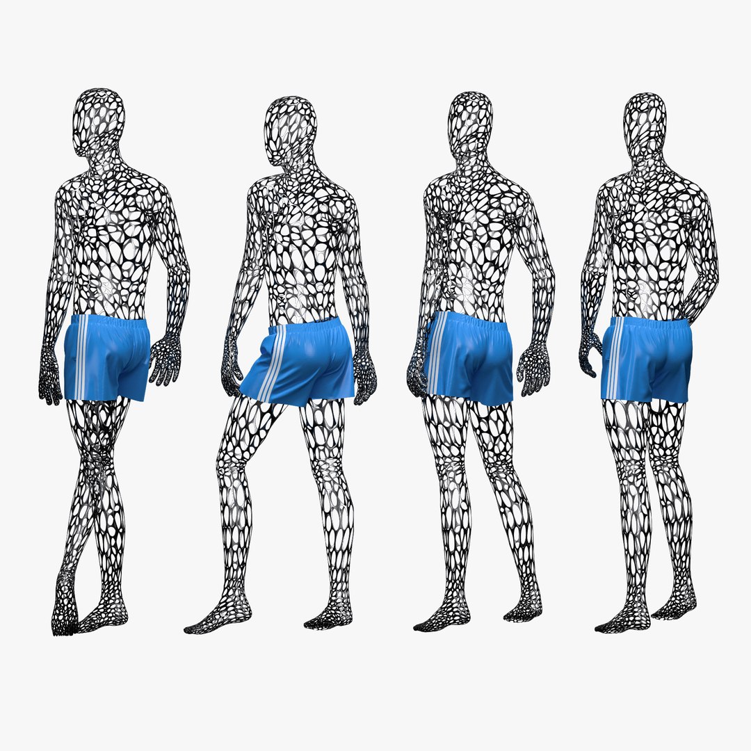 3D Set Male Wire Mannequin Model - TurboSquid 1179403