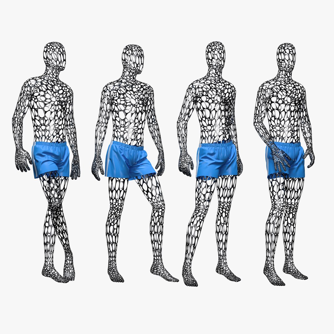 3D Set Male Wire Mannequin Model - TurboSquid 1179403