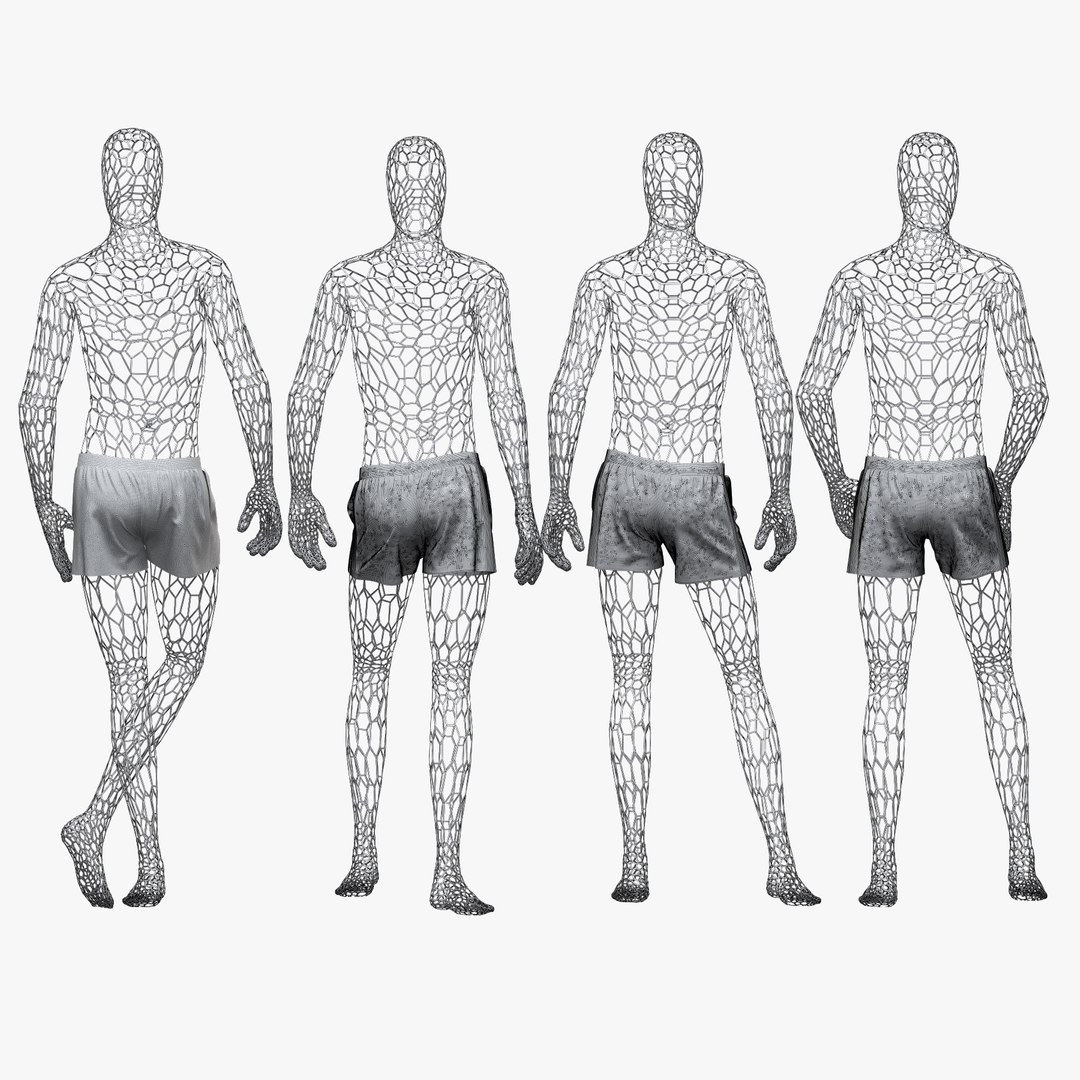 3D Set Male Wire Mannequin Model - TurboSquid 1179403