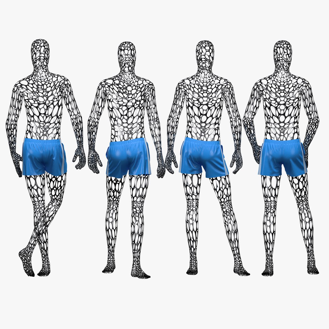 3D Set Male Wire Mannequin Model - TurboSquid 1179403
