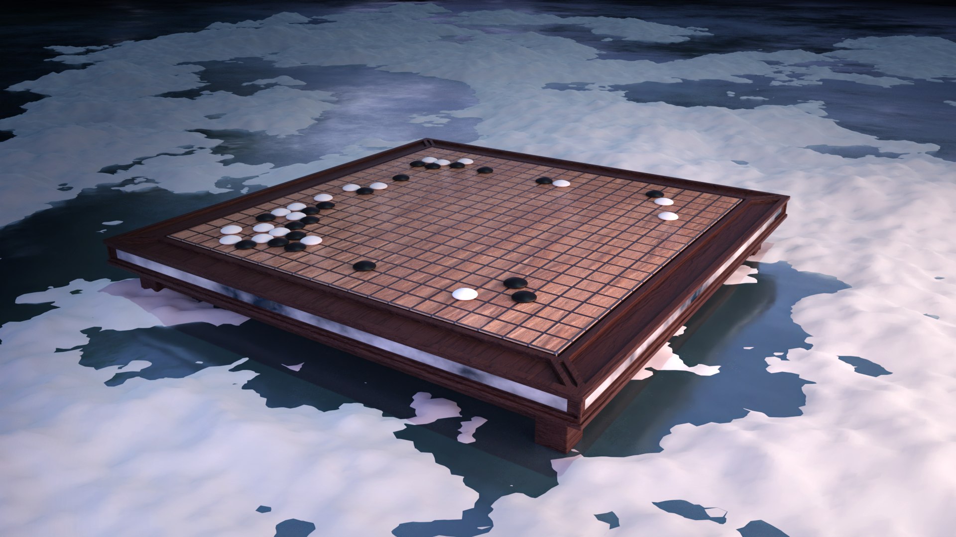 3D LowPoly GoBoard-01 - TurboSquid 1859448