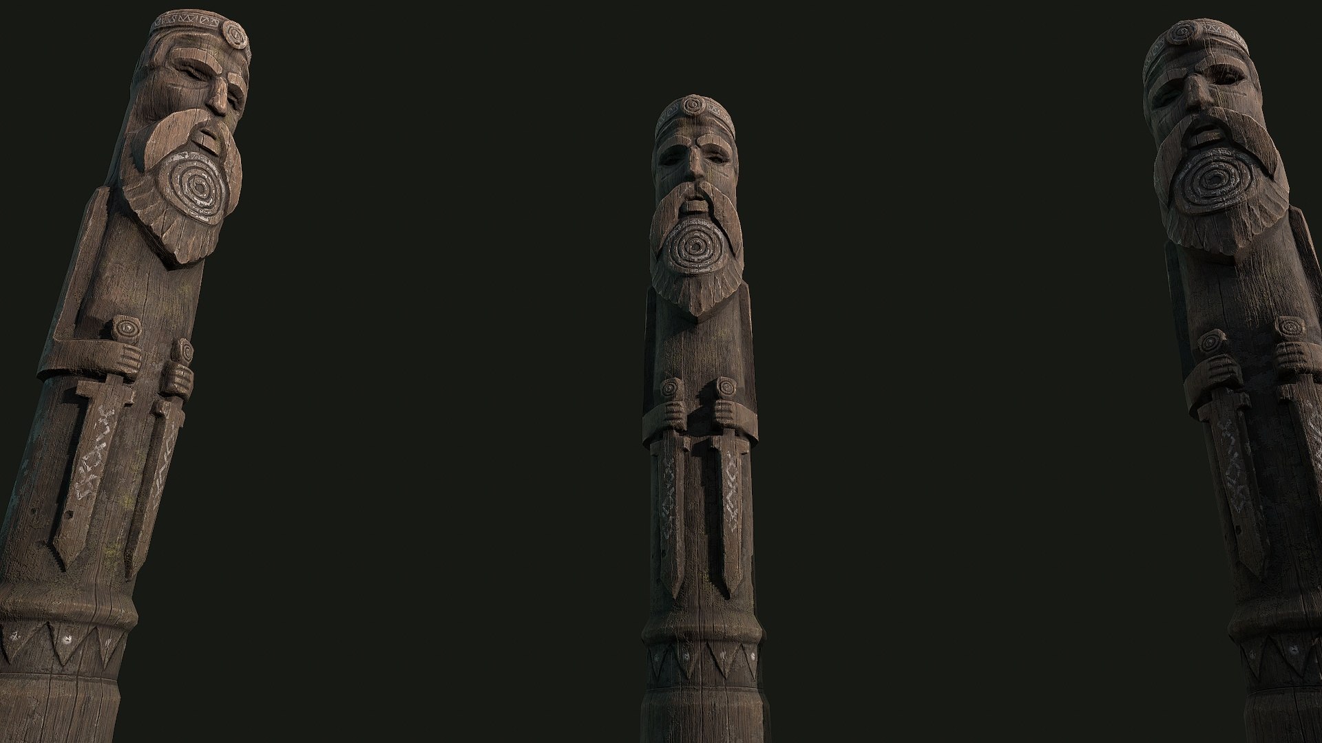 3D Totem Wood 3 - TurboSquid 2135277
