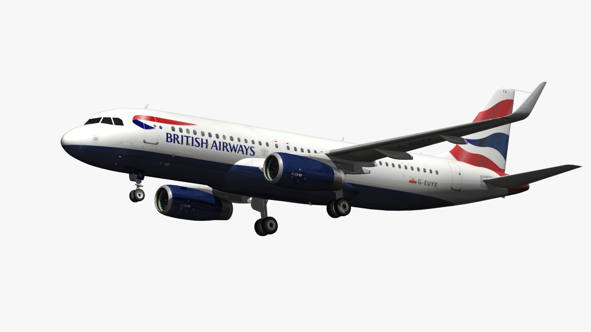 Airbus A320 British Airways Obj