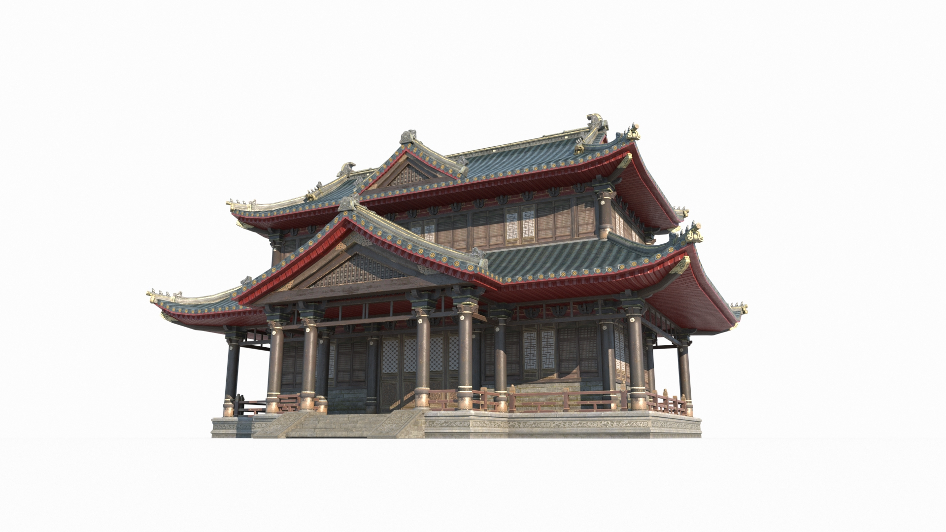 Ancient Asian Architecture Study 3D Model - TurboSquid 2054209