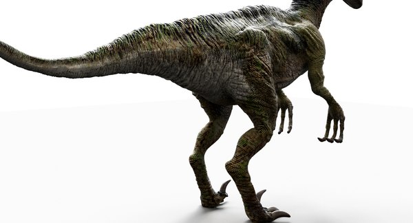 realistic raptor rigged 3d model