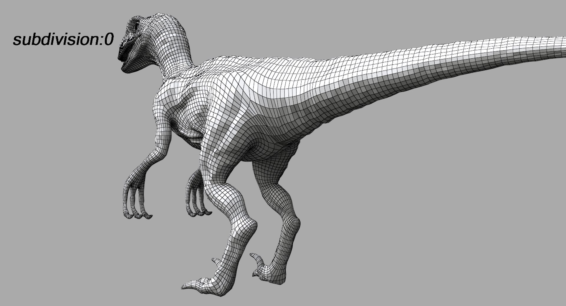 realistic raptor rigged 3d model