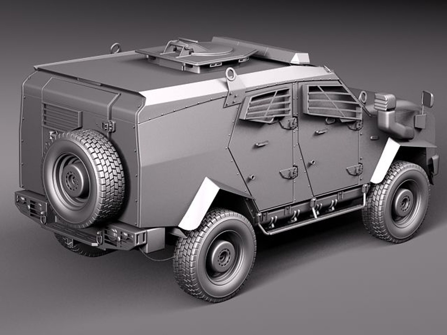 3d Oshkosh Sand Cat Vechicle Model
