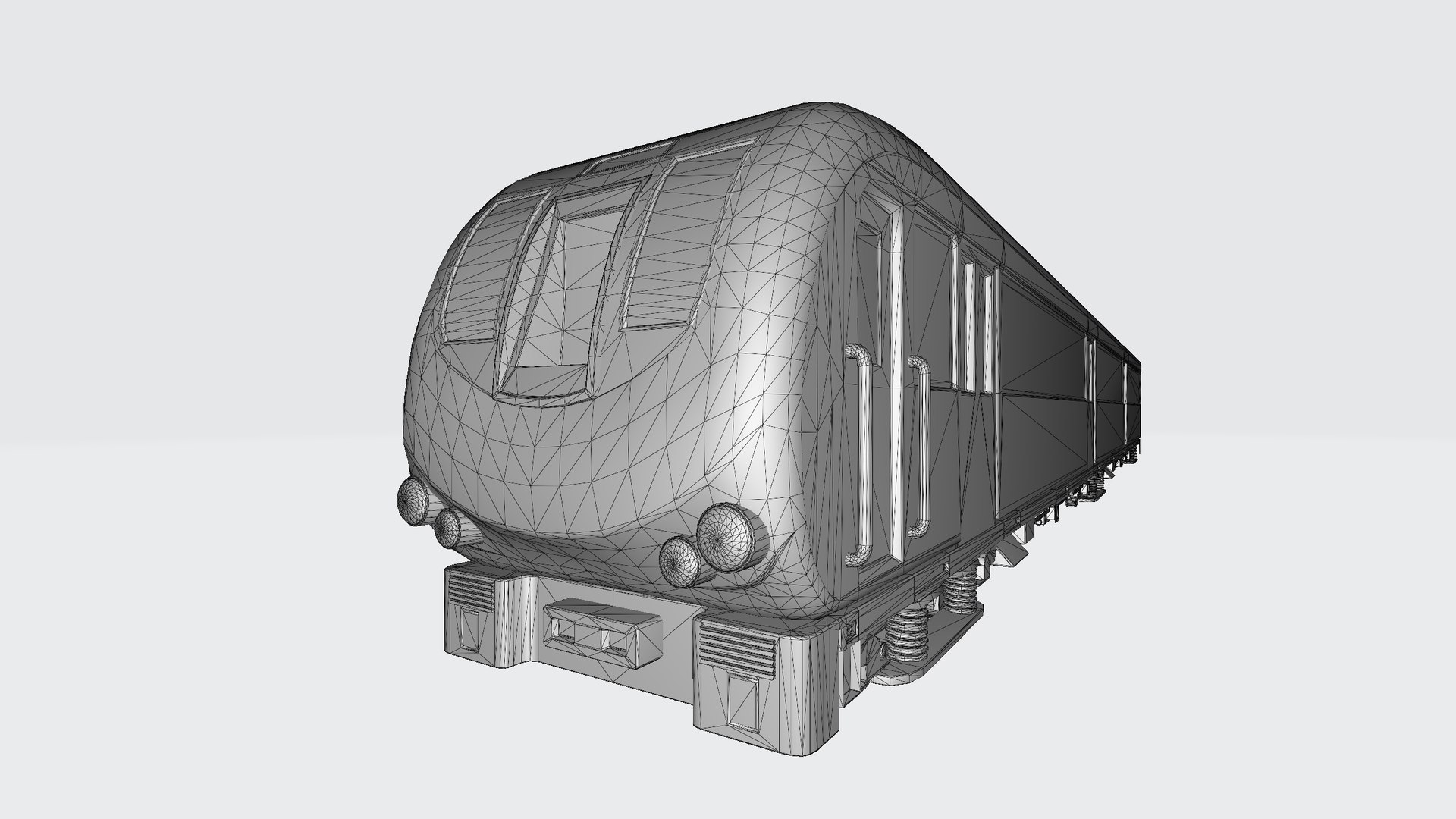 Subway Train 3D Model - TurboSquid 2398528