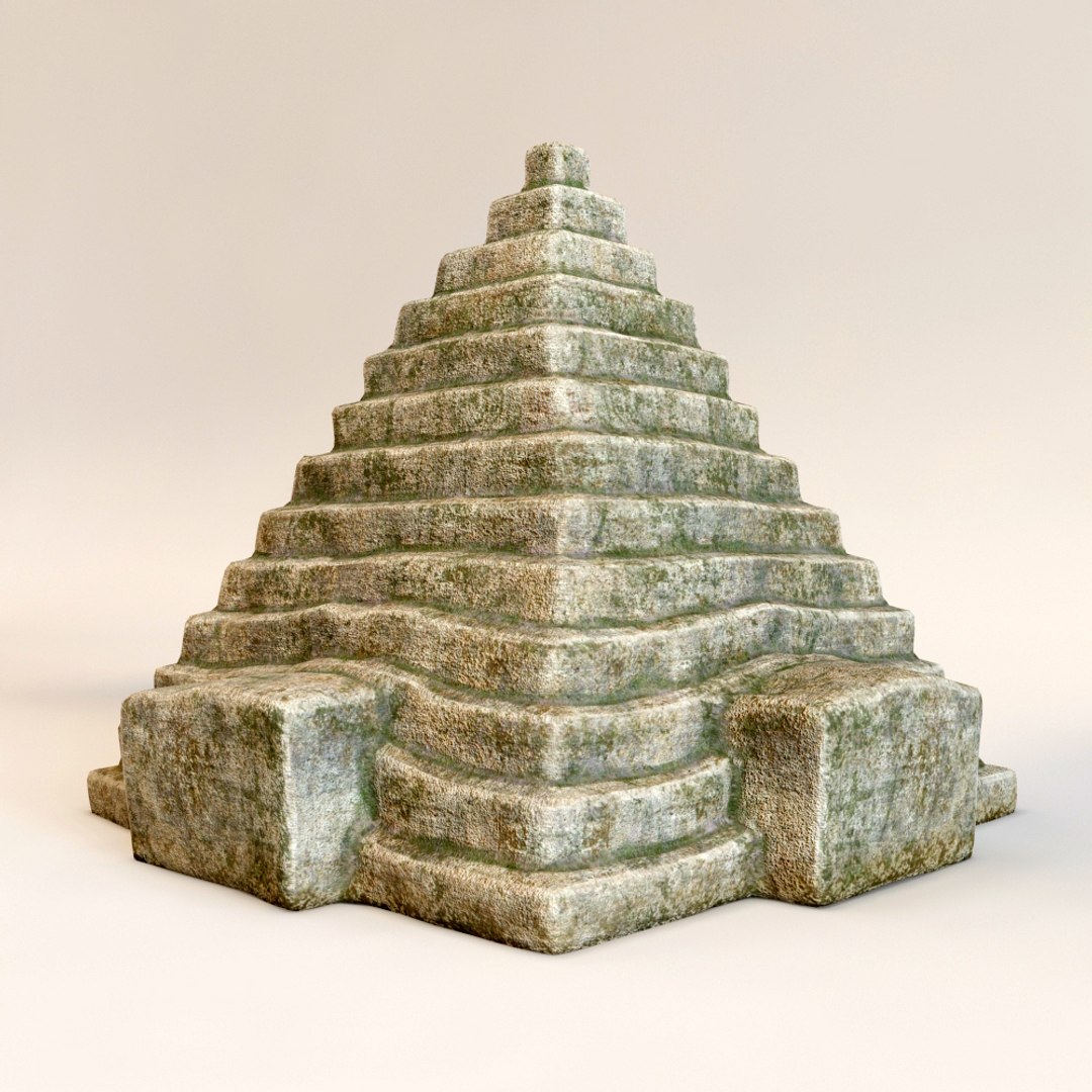 3d Stone Pyramid Model