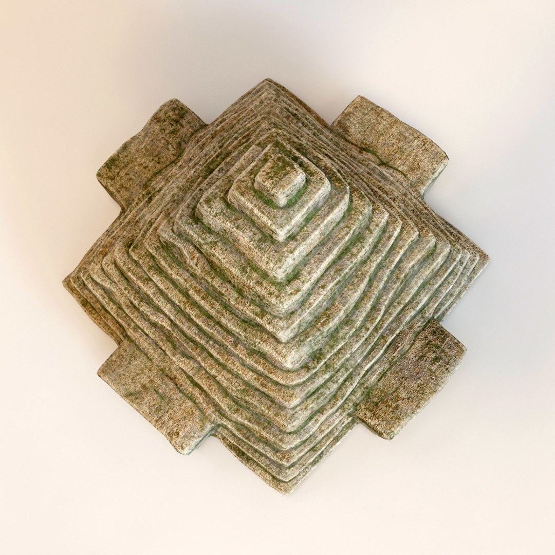 3d Stone Pyramid Model