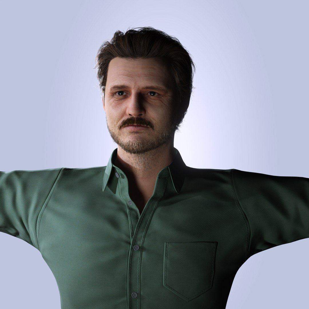 3D Pedro Pascal Character Low-poly - TurboSquid 2419217