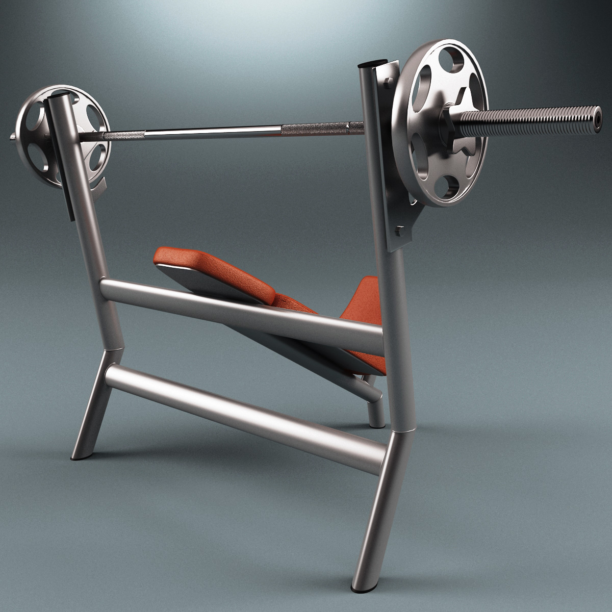 weight bench 3d model