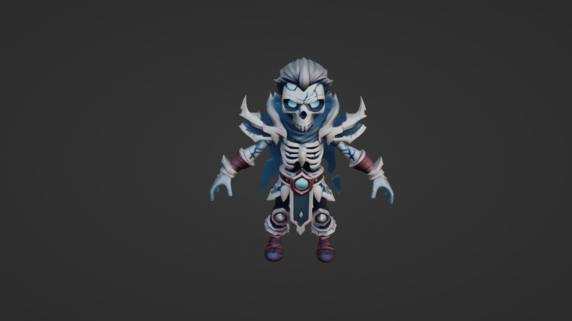 3D Model Armored Skeleton Warrior Dark Fantasy - TurboSquid 2432540