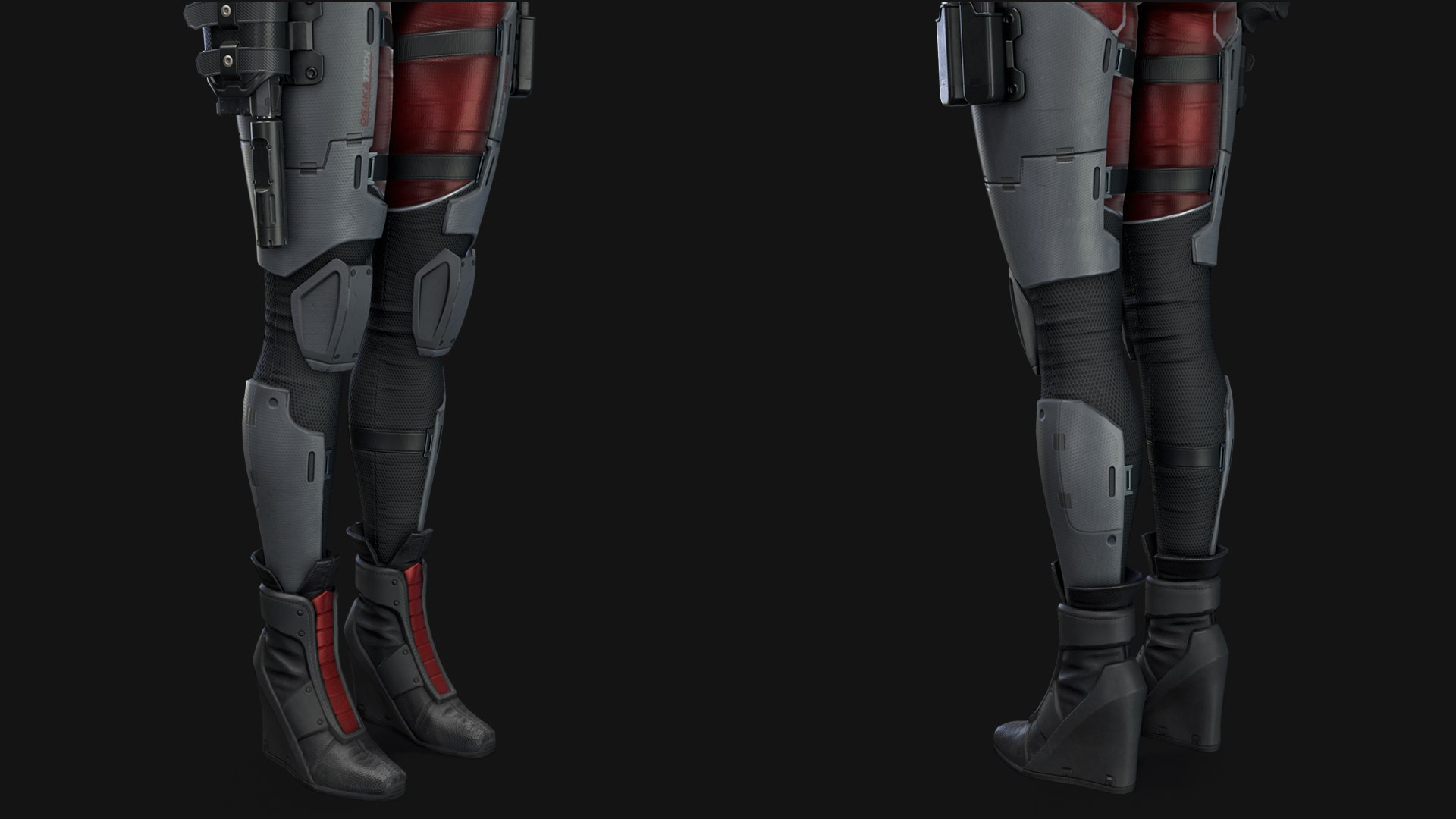 Futuristic Female Assassin 3D - TurboSquid 2115637