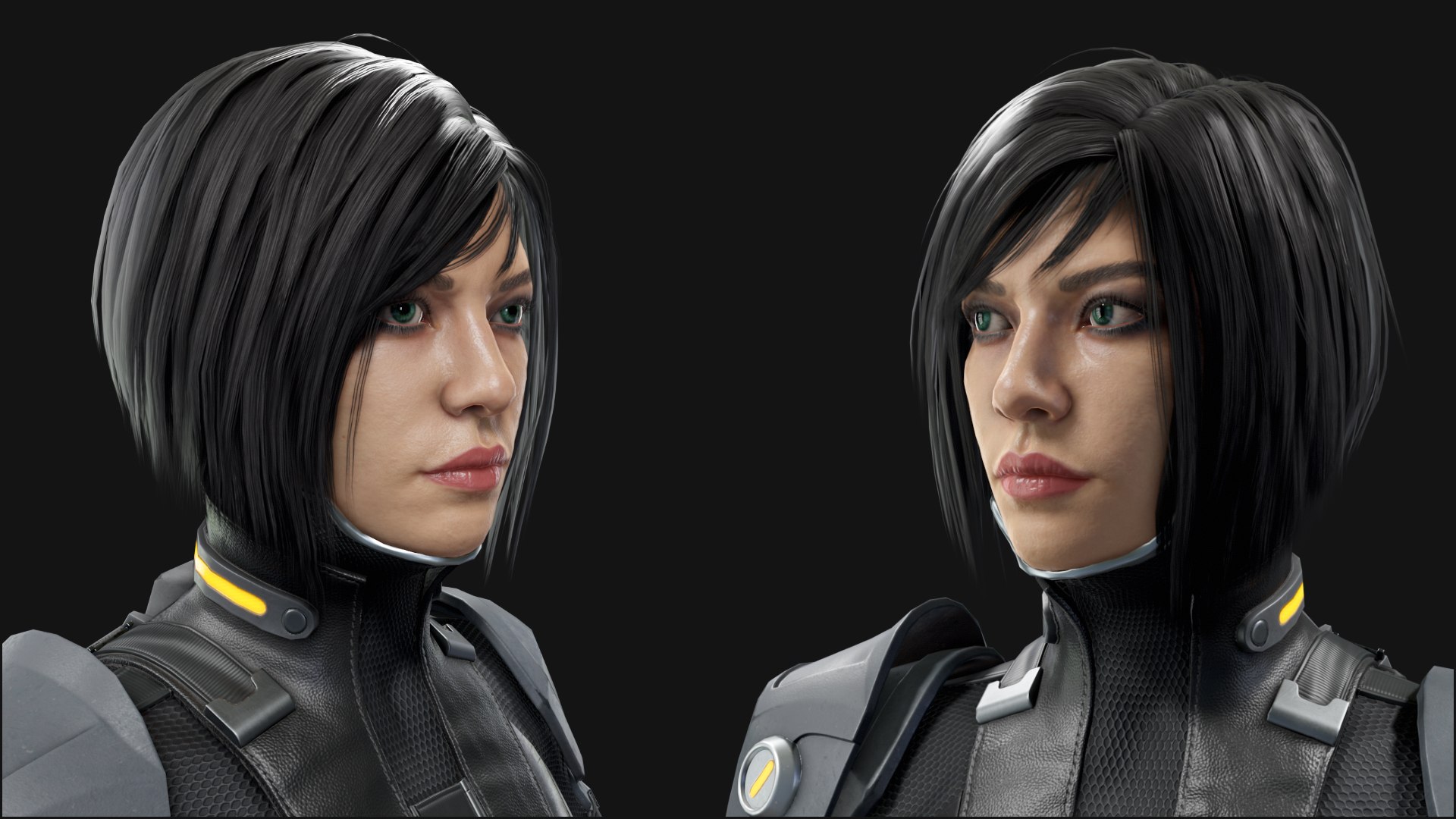 Futuristic Female Assassin 3D - TurboSquid 2115637