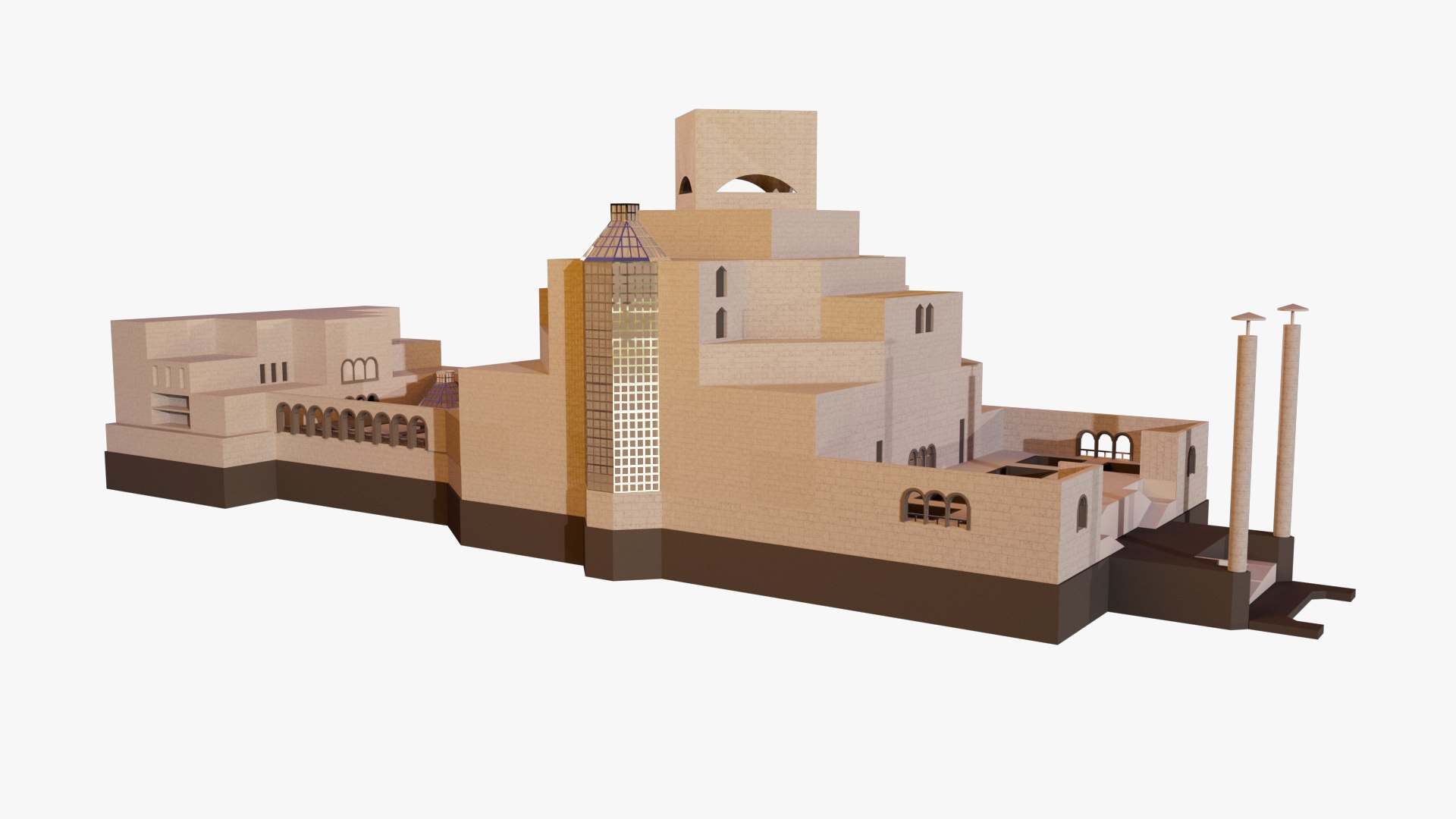 3D Museum Of Islamic Art Qatar - TurboSquid 2307235