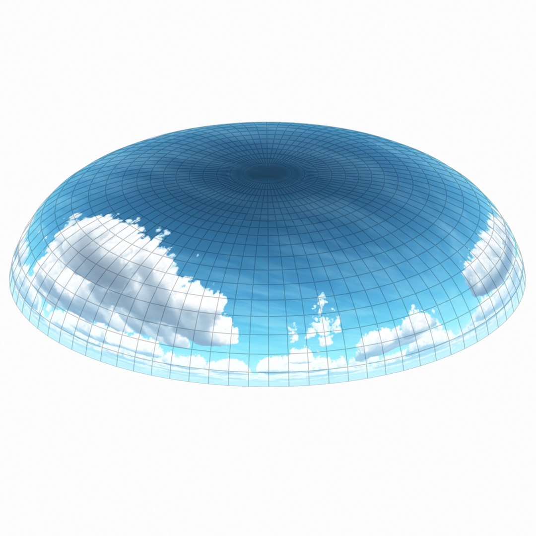 3d sky clouds architectural model