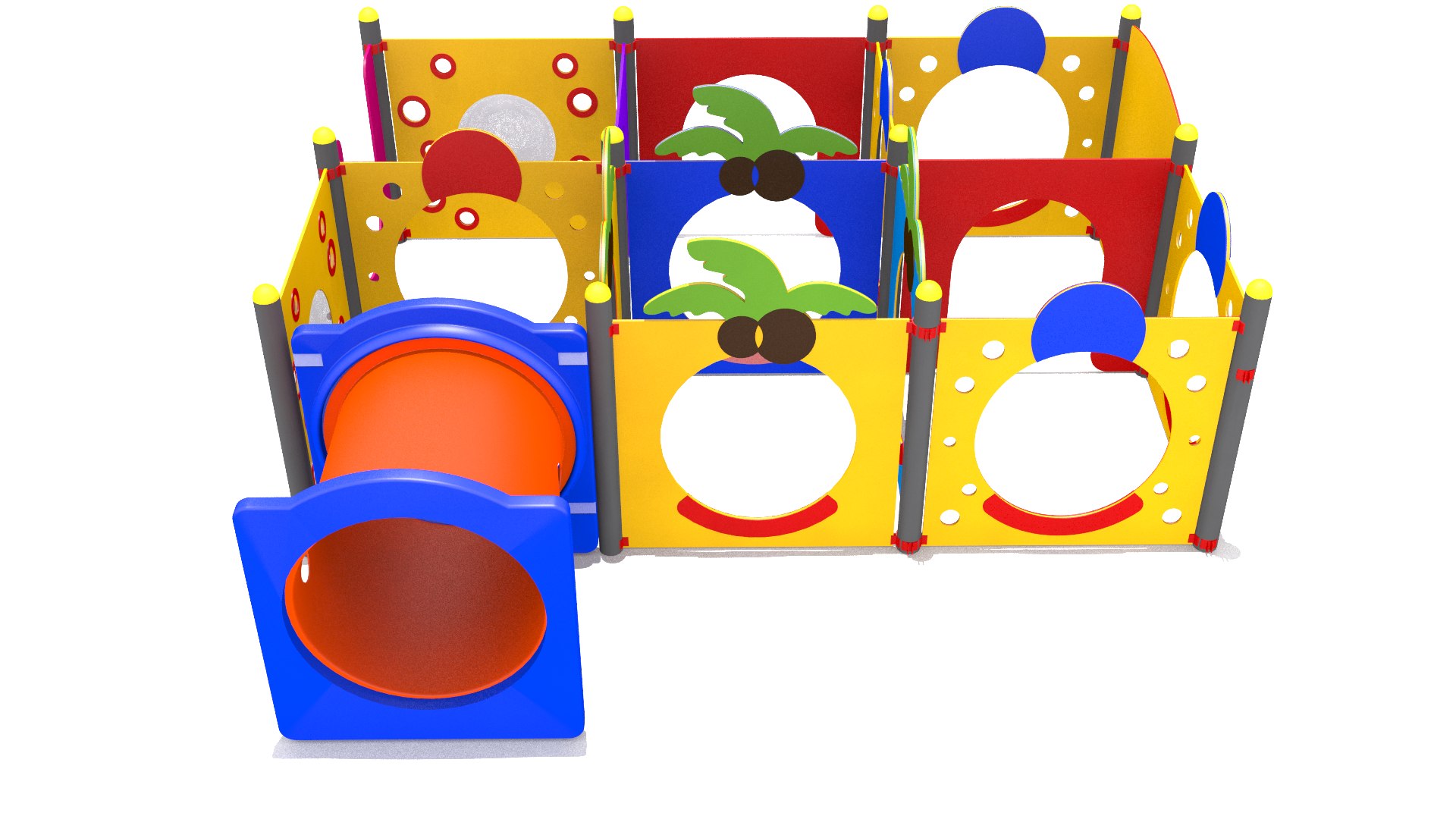 3D Interactive Wall Playground Model - TurboSquid 1779200