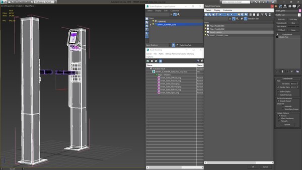 SMART SCANNER Gate 3D model - TurboSquid 1772194